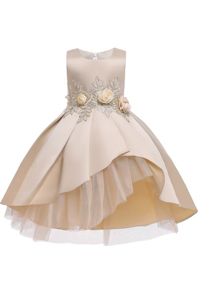Ankoee Işlemeli Çiçek Prenses Elbise Kız Elbisesi (Yurt Dışından) Ankoee Işlemeli Çiçek Prenses Elbise Kız Elbisesi (Yurt Dışından)