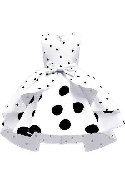 Ankoee Kız Elbise Puantiyeli Retro Çocuk Prenses Elbise (Yurt Dışından) Ankoee Kız Elbise Puantiyeli Retro Çocuk Prenses Elbise (Yurt Dışından)