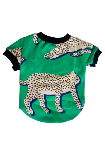 Bonanza Wild Green Oval Yaka Kedi Tişörtü, Kedi Kıyafeti S Bonanza Wild Green Oval Yaka Kedi Tişörtü, Kedi Kıyafeti S