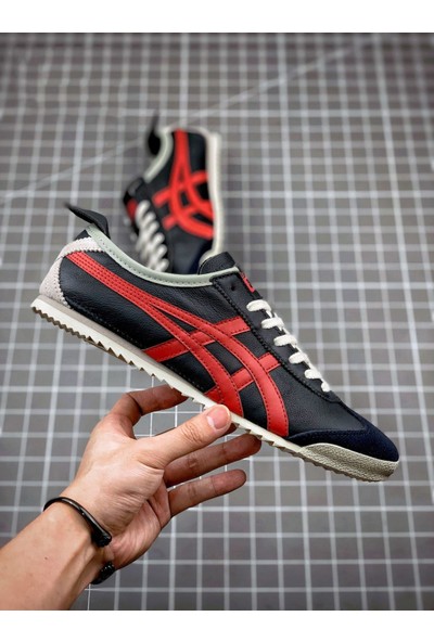Onitsuka Tiger Mexıco 66 1181A119-109 Uniseks Spor Ayakkabı - Siyah Kırmızı (Yurt Dışından) Onitsuka Tiger Mexıco 66 1181A119-109 Uniseks Spor Ayakkabı - Siyah Kırmızı (Yurt Dışından)