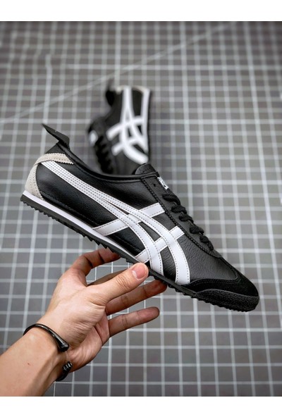 Onitsuka Tiger Mexıco 66 Erkek ve Kadın Ayakkabı Sheepskin Normal Ayakkabıları 1181A119-115 Siyah ve Beyaz (Yurt Dışından) Onitsuka Tiger Mexıco 66 Erkek ve Kadın Ayakkabı Sheepskin Normal Ayakkabıları 1181A119-115 Siyah ve Beyaz (Yurt Dışından)