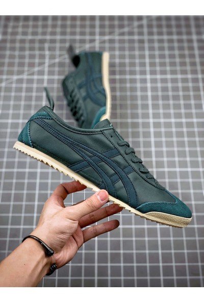 Onitsuka Tiger Mexıco 66 Erkek ve Kadın Ayakkabı Sheepskin Normal Ayakkabıları 1181A119-113 Karanlık Yeşil (Yurt Dışından) Onitsuka Tiger Mexıco 66 Erkek ve Kadın Ayakkabı Sheepskin Normal Ayakkabıları 1181A119-113 Karanlık Yeşil (Yurt Dışından)