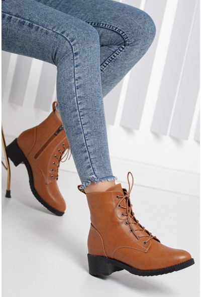 Daxtors D5002 Kadın Bot&bootie Bağcıklı Bot