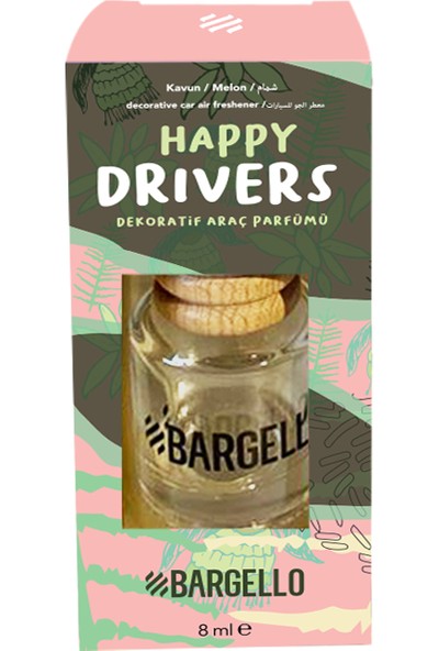 Bargello Happy Place kavun 8 ml Dekoratif Araç Kokusu Bargello Happy Place kavun 8 ml Dekoratif Araç Kokusu