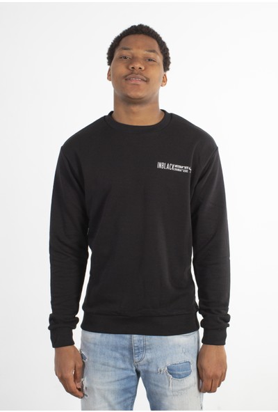 Five Pocket Bisiklet Yaka Sweat - Siyah