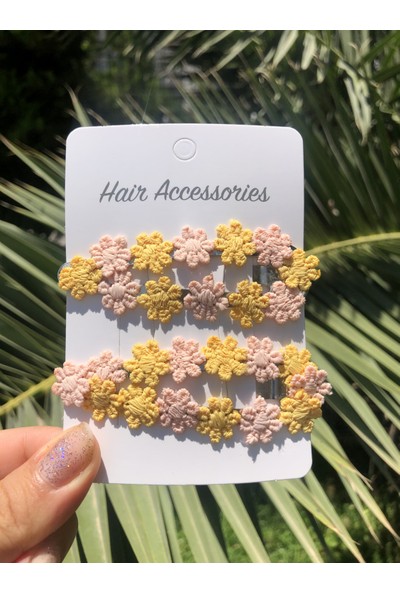 Tiny Star Design Kadın Soft Renk Örme 2’li Çıt Çıt Toka Seti Tiny Star Design Kadın Soft Renk Örme 2’li Çıt Çıt Toka Seti