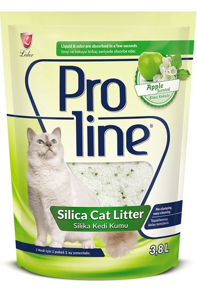 Pro Line Elma Aromali Silika Kristal Kedi Kumu 3.8 Lt