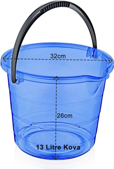 Smartware 13 Litre Temizlik Kovası Mavi Smartware 13 Litre Temizlik Kovası Mavi