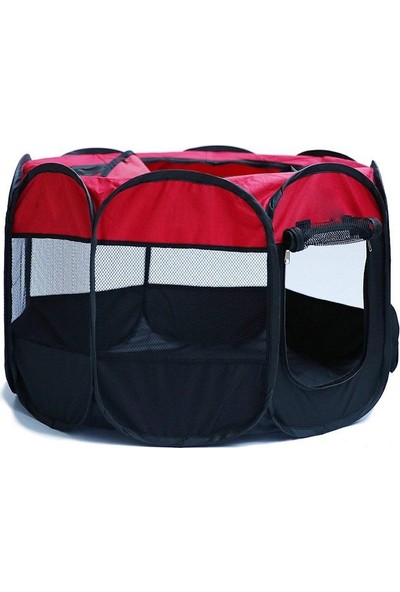 Mixpet Kedi Köpek Oyun Park Alanı 74X74X43 cm Kırmızı Mixpet Kedi Köpek Oyun Park Alanı 74X74X43 cm Kırmızı