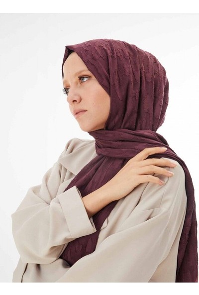 Efura Mürdüm Pamuk Jakar Şal Efura Mürdüm Pamuk Jakar Şal