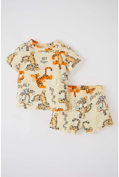 DeFacto Erkek Bebek Winnie The Pooh Lisanslı Regular Fit Hayvan Desenli Pamuklu Kısa Kollu Şort Pijama Takım Y0289A222SM DeFacto Erkek Bebek Winnie The Pooh Lisanslı Regular Fit Hayvan Desenli Pamuklu Kısa Kollu Şort Pijama Takım Y0289A222SM