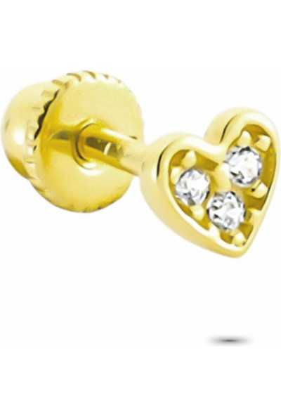 Glorria Altın Kalp Helix Piercing Glorria Altın Kalp Helix Piercing