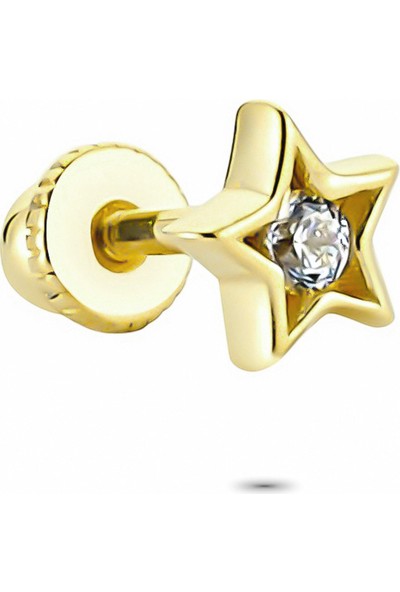 Glorria Altın Yıldız Helix Piercing