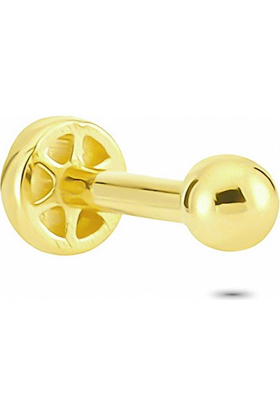 Glorria Altın Top Tragus Piercing