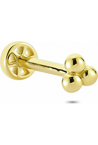 Glorria Altın 3 Top Tragus Piercing