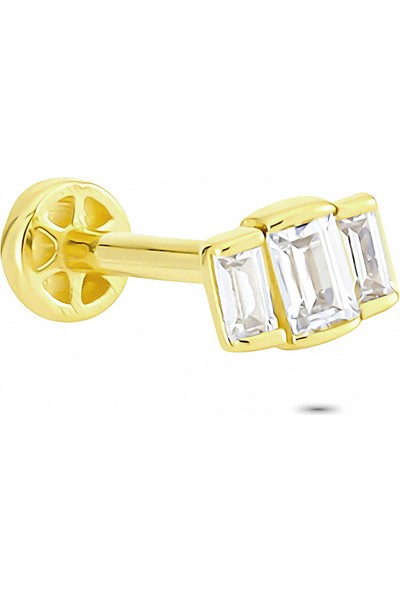 Glorria Altın 3 Baget Tragus Piercing