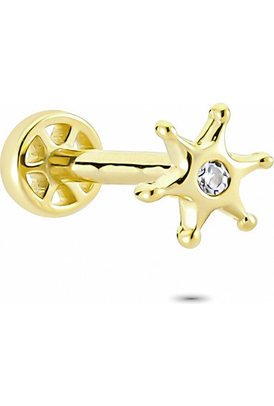 Glorria Altın Tektaş Tragus Piercing