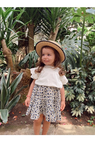 Eyc Baby Siyah Astarlı Fırfırlı Etek