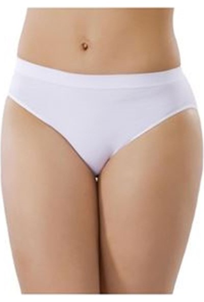 Duru Deniz 730B Dikişsiz Bayan Külot Beyaz