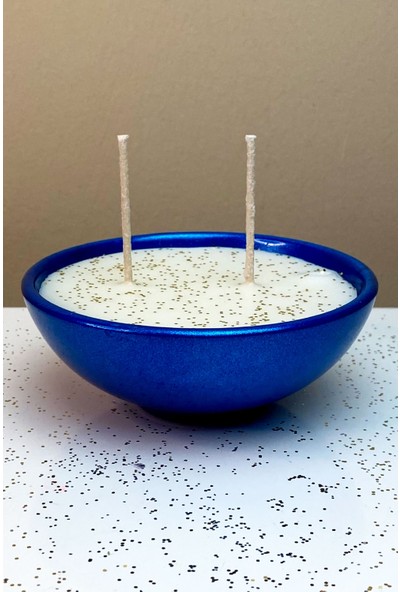Fantastik Sanat Atölyesi Sax Mavi Kasede 220 Gram Dekoratif Soya Wax Deniz Köpüğü Kokulu Lüks Mum - Çap 10 cm Fantastik Sanat Atölyesi Sax Mavi Kasede 220 Gram Dekoratif Soya Wax Deniz Köpüğü Kokulu Lüks Mum - Çap 10 cm