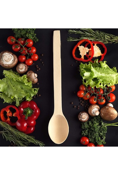 Homecare Morada 52 cm Ham Ahşap Doğal Büyük Yemek Kaşığı 716416 Homecare Morada 52 cm Ham Ahşap Doğal Büyük Yemek Kaşığı 716416