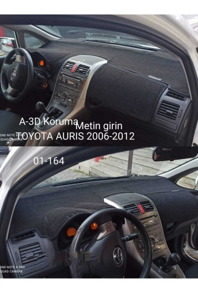 A-3DKORUMA Toyota Auris 2006-2012 Torpido Koruma A-3DKORUMA Toyota Auris 2006-2012 Torpido Koruma