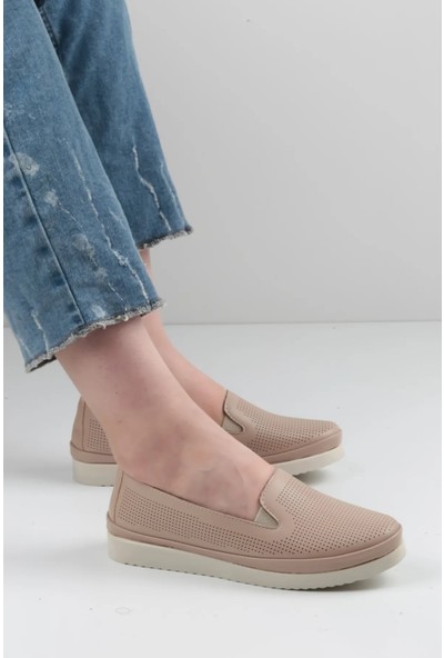 Pabucmarketi Kadın Yazlık Ayakkabı Vizon