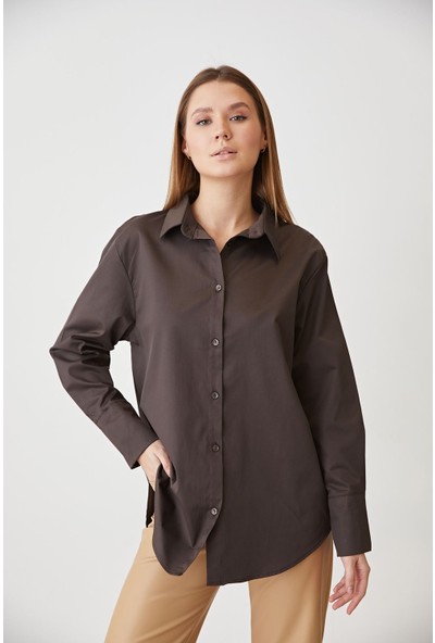 Miostil Oversize Gömlek-Antrasit Miostil Oversize Gömlek-Antrasit