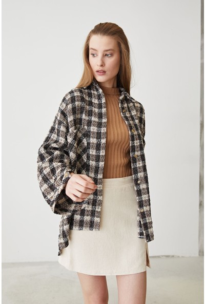 Miostil Desenli Gömlek-Kahve Miostil Desenli Gömlek-Kahve