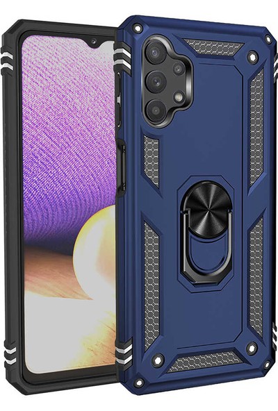 Samsung Galaxy A23 4g Kılıf Tank Yüzüklü Yüksek Korumalı Silikon