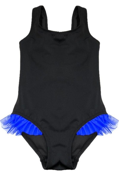 Deep Beach Siyah Saks Fırfır Detaylı Kız Çocuk Mayo DB200618CM Deep Beach Siyah Saks Fırfır Detaylı Kız Çocuk Mayo DB200618CM