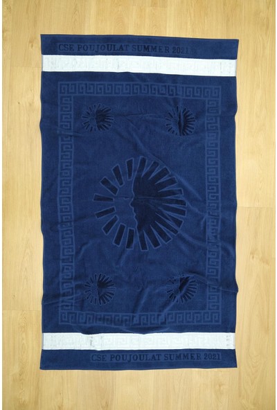 Woop Home 100 x 175 cm Lacivert Modern Plaj Havlusu Woop Home 100 x 175 cm Lacivert Modern Plaj Havlusu