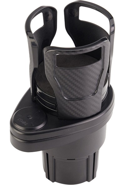 Easyde Araç Içi Çok Fonksiyonlu Karbon Fiber Bardak Tutucu - Siyah (Yurt Dışından)