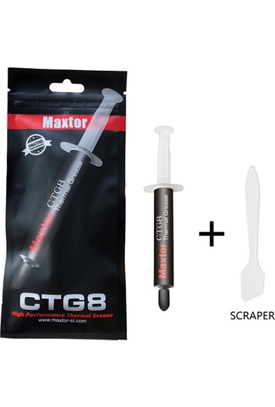 Maxtor CTG8D Serisi 4 gr 12,8 W/m.k Termal Macun Maxtor CTG8D Serisi 4 gr 12,8 W/m.k Termal Macun