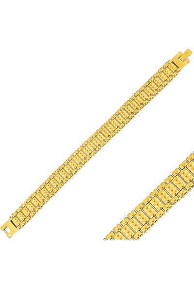 Hg.Aksesuar ERKEK316L Anti Alerjik Kaliteli Full Çelik Bileklik