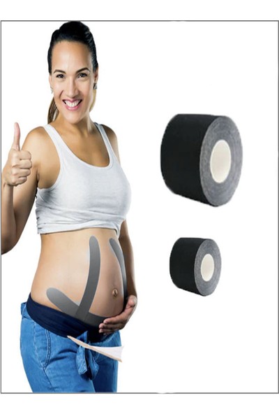 İnobag Göbek Destekleyici Bant Siyah Renk İnobag Göbek Destekleyici Bant Siyah Renk
