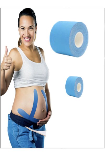 İnobag Göbek Destekleyici Bant Mavi Renk İnobag Göbek Destekleyici Bant Mavi Renk