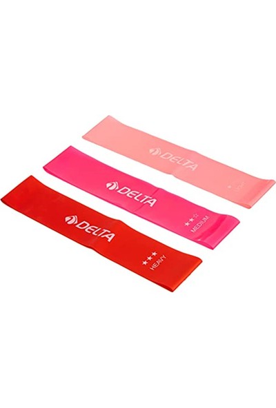 EKS Ticaret Sağlıkmarketim 3'lü Aerobik Bandı, Uni , Çok Renkli, Tek Beden