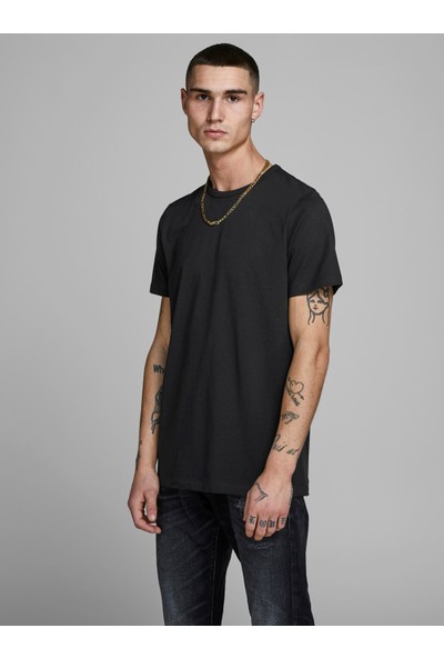 Jack & Jones Erkek Bisiklet Yaka Basic Tişört 12133913