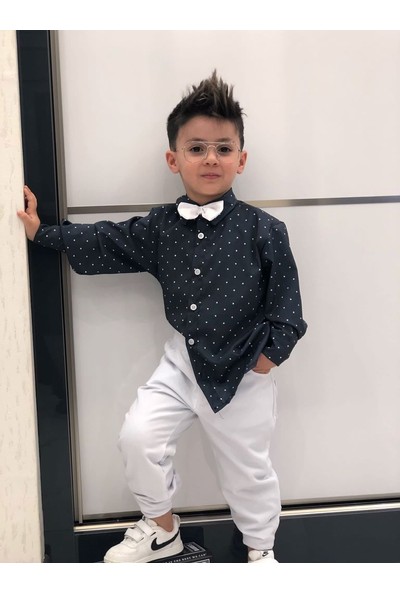 Yaren Kids Lacivert Erkek Çocuk Smokin Takım