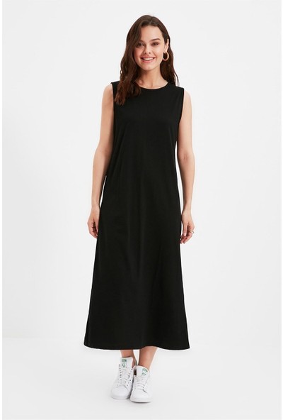 Espina Kadın Içlik Uzun Elbise - Siyah