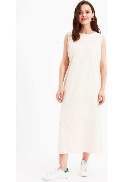 Espina Kadın Içlik Uzun Elbise - Beyaz
