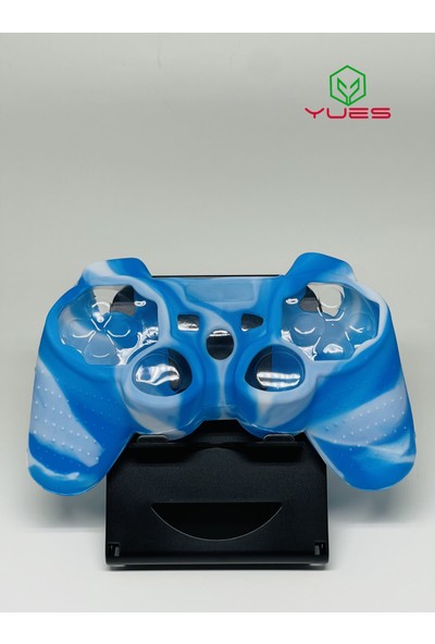 Yues Ps3 Joystick Silikon Kılıf Dualshock Koruyucu Kılıf Desenli Mavi Beyaz Yues Ps3 Joystick Silikon Kılıf Dualshock Koruyucu Kılıf Desenli Mavi Beyaz