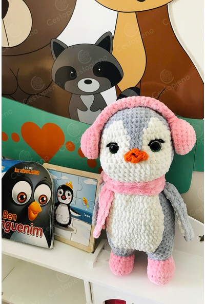 Cestopieno Penguen Amigurumi Oyuncak
