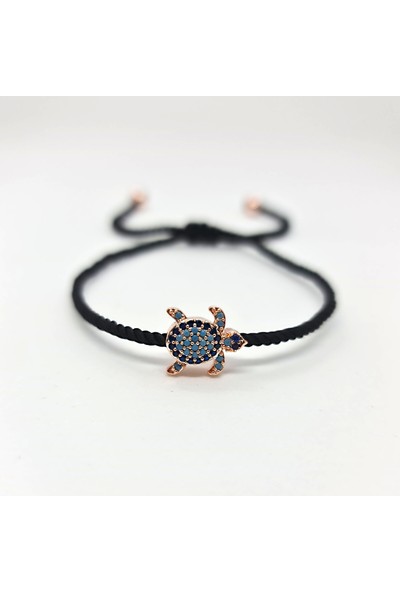 Pag Accessories Makrome Burgu İp Kaplumbağa Zirkon Bileklik