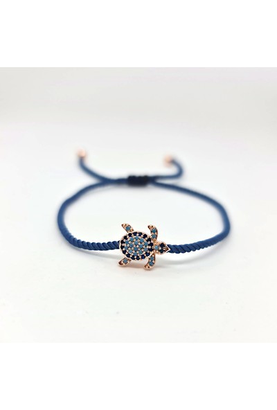 Pag Accessories Makrome Burgu İp Kaplumbağa Zirkon Bileklik