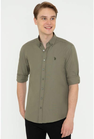 U.S. Polo Assn. Erkek Haki Gömlek