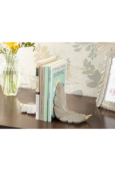 English Home Pureness Kitap Tutucu 25X10,5X13 cm Gold Bej English Home Pureness Kitap Tutucu 25X10,5X13 cm Gold Bej