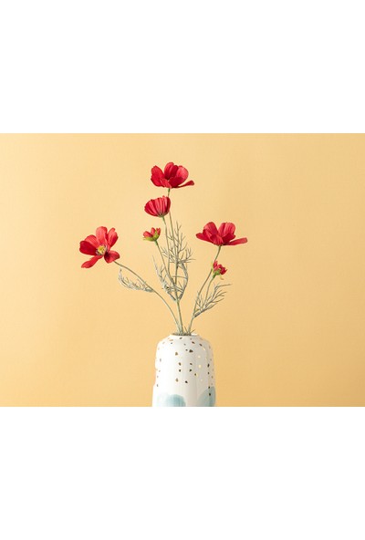 English Home Daisy Tek Dal Yapay Çiçek 62 cm Kırmızı English Home Daisy Tek Dal Yapay Çiçek 62 cm Kırmızı