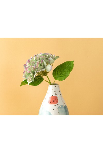English Home Hortensia Tek Dal Yapay Çiçek 35 cm Yeşil
